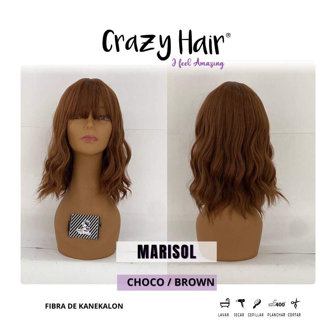 MARISOL - Peluca con Fleco Crazy Hair